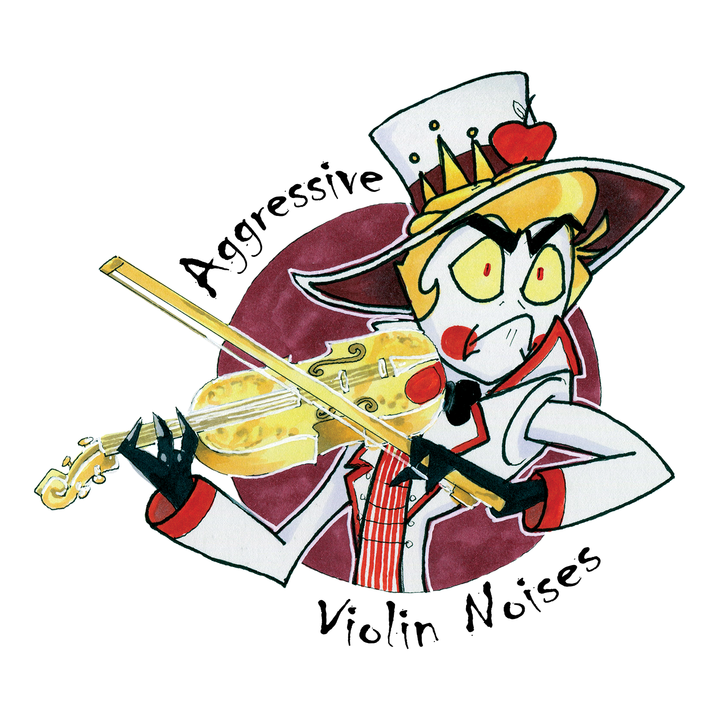 Lucifer- "Aggressive Violin Noises" Magnet – Nic Da Stick Creations
