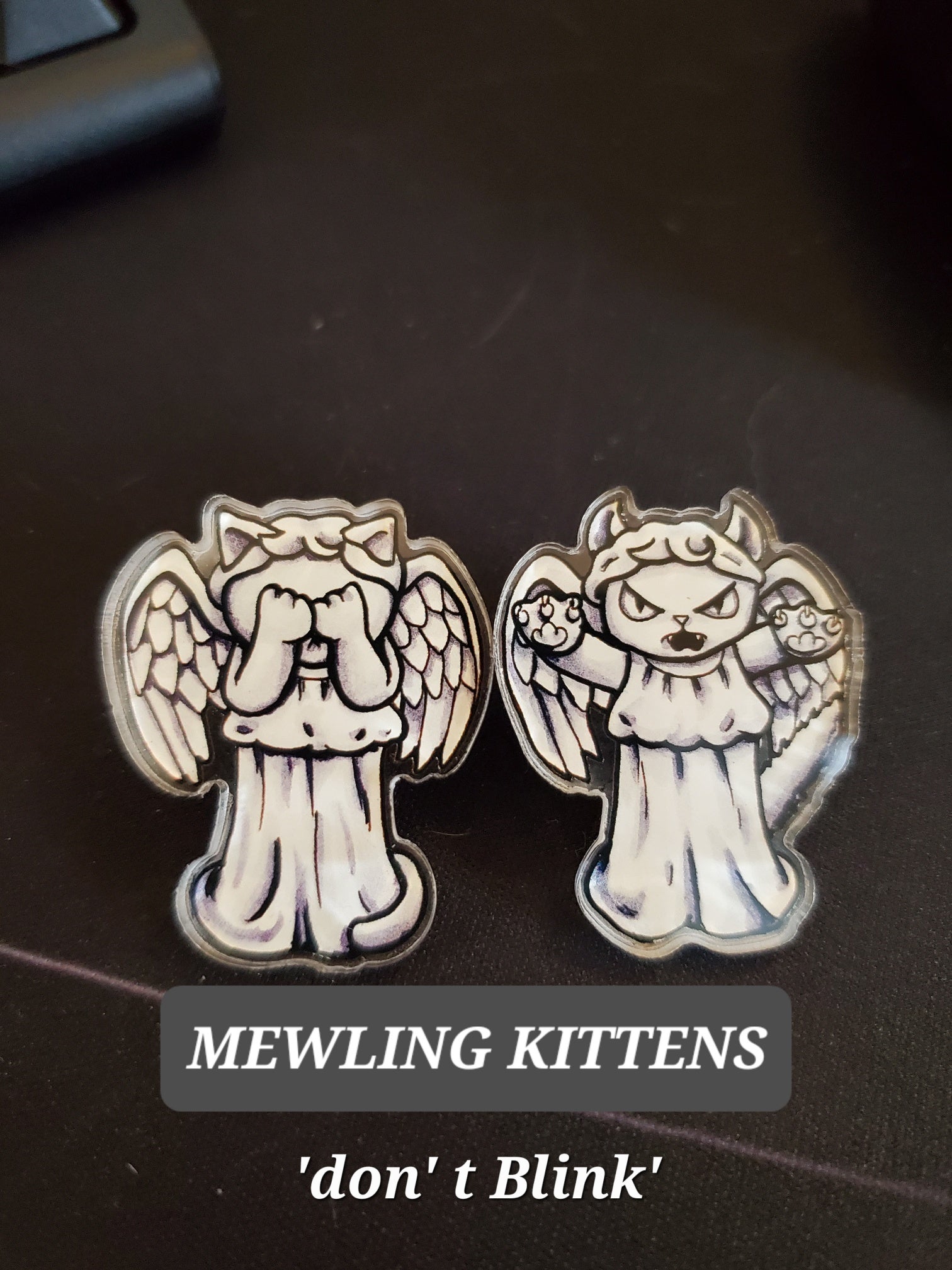 Mewling Kittens [Resting and Attack] Doctor Mew Acrylic Pin – Nic Da ...